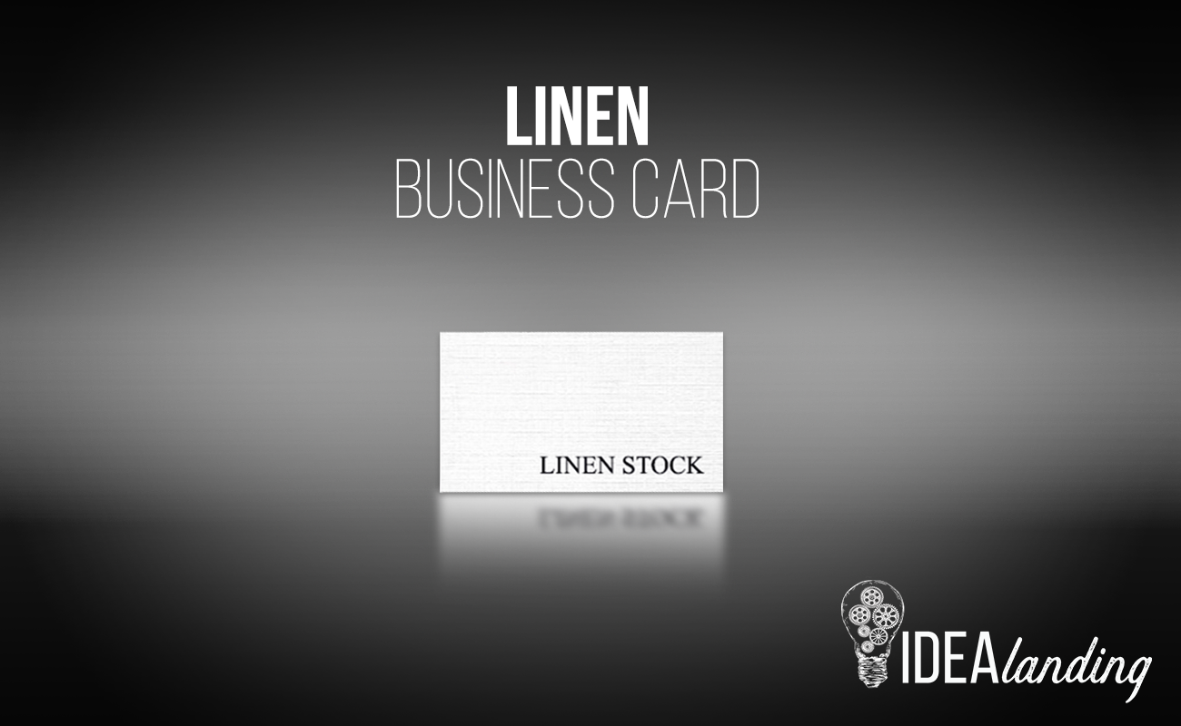 Top Picks In Business Card Design: Linen - Idea Landing Blog