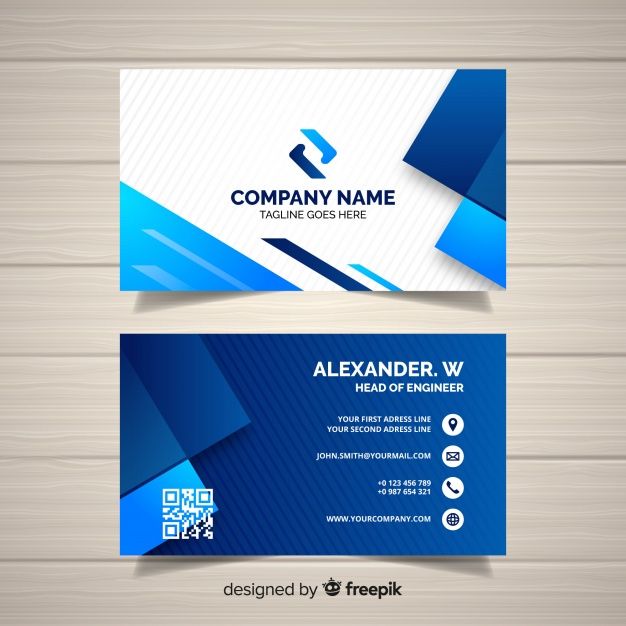 Free Printable Business Card Template Download - Idea Landing Blog
